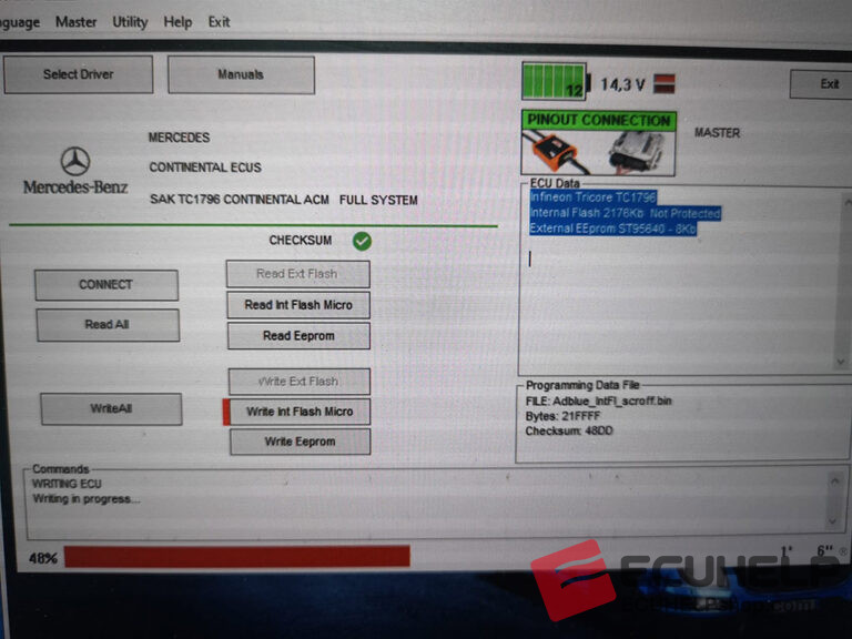 Read and Write Mercedes Euro6 ACM + MCM with KT200