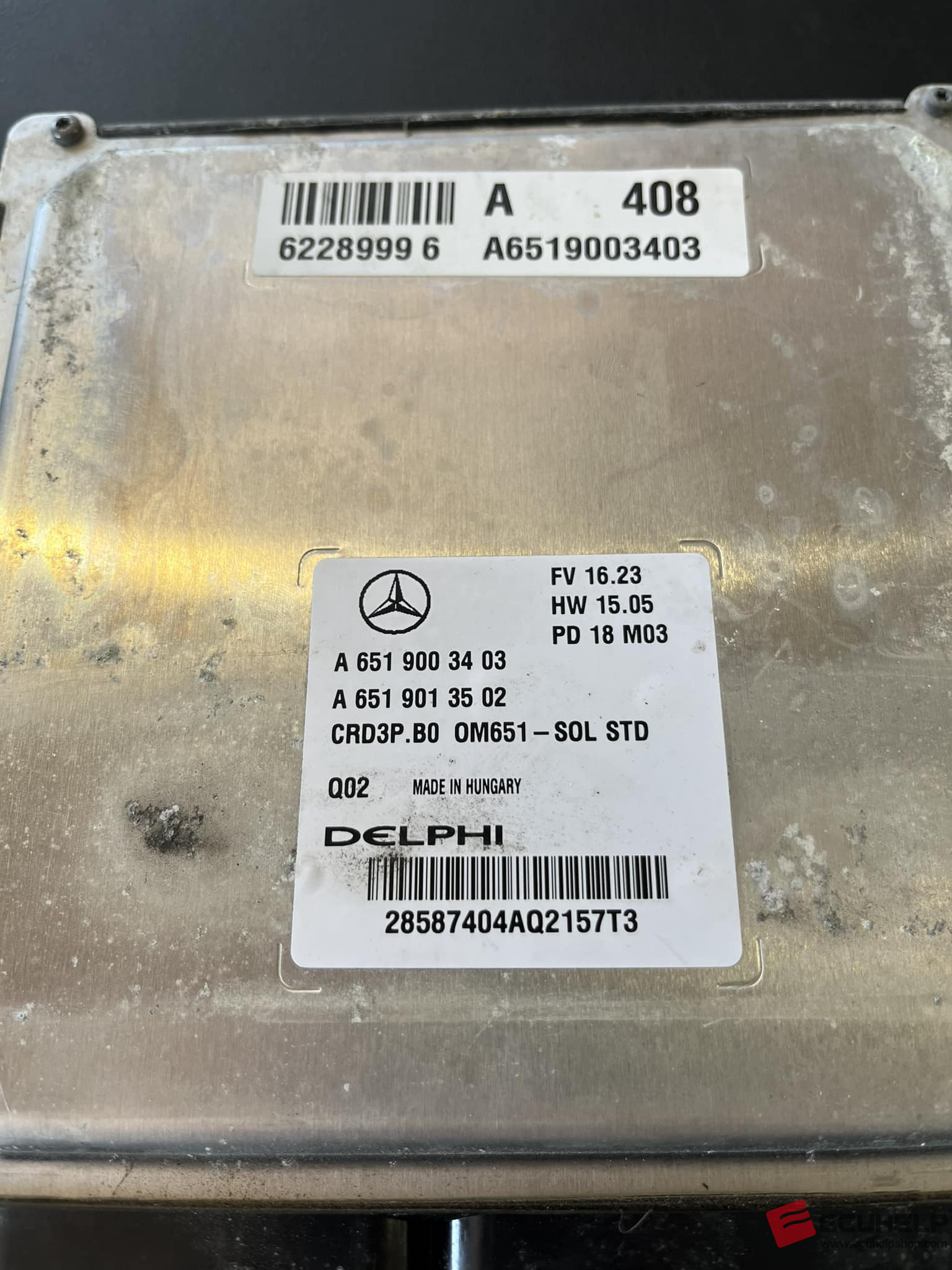 KT200 Read/Write Mercedes Delphi CRD3P.B0 on Bench OK