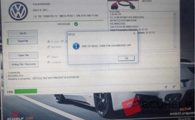 KT200 Read and Write PCR2.1 Bench / OBD mode