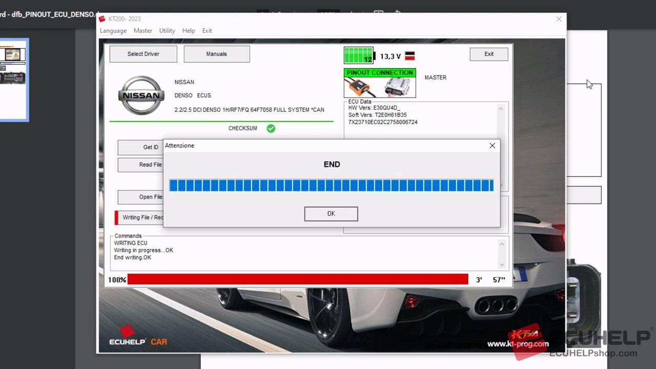 ECUHELP KT200 DENSO ECU Read / Write Flash Data