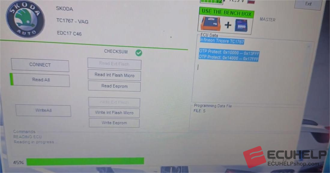 ECUHELP KT200 R/W EDC17C46 ok via OBD / Bench / Boot