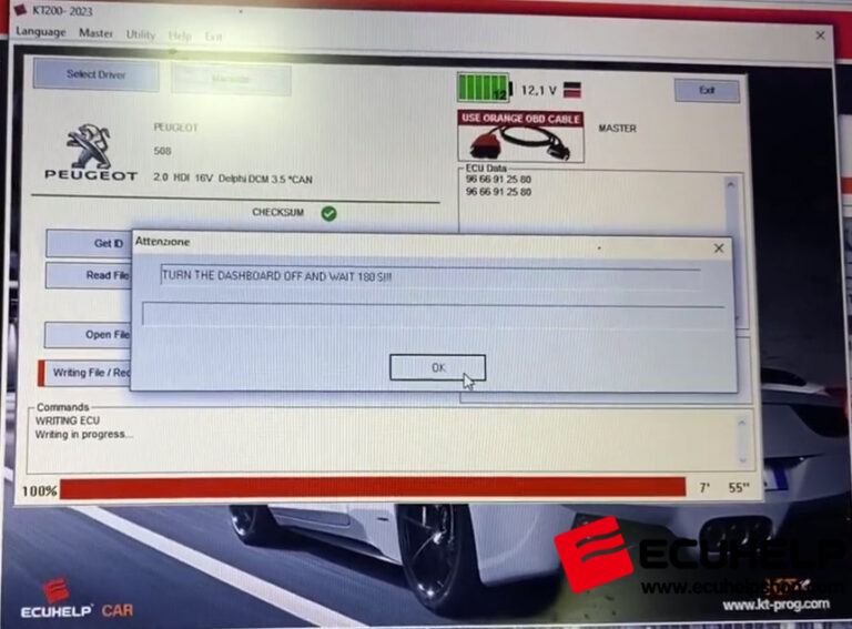 ECUHELP KT200 Read / Write Delphi DCM 3.5 ECU