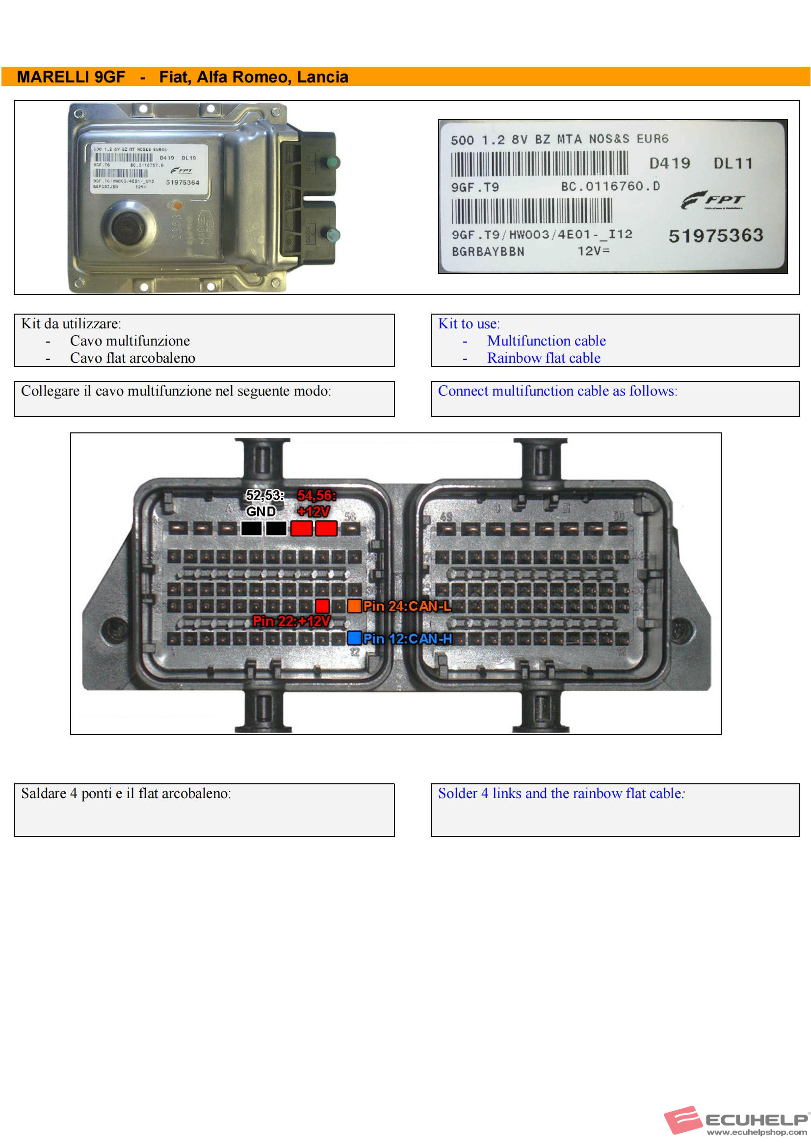 How to Read/Write Marelli iaw 10gf by KT200 ECU Programmer?