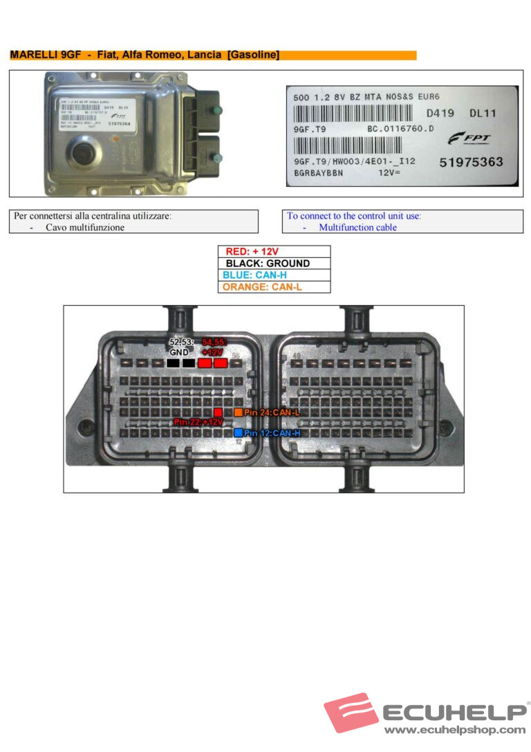 How to Read/Write Marelli iaw 10gf by KT200 ECU Programmer?