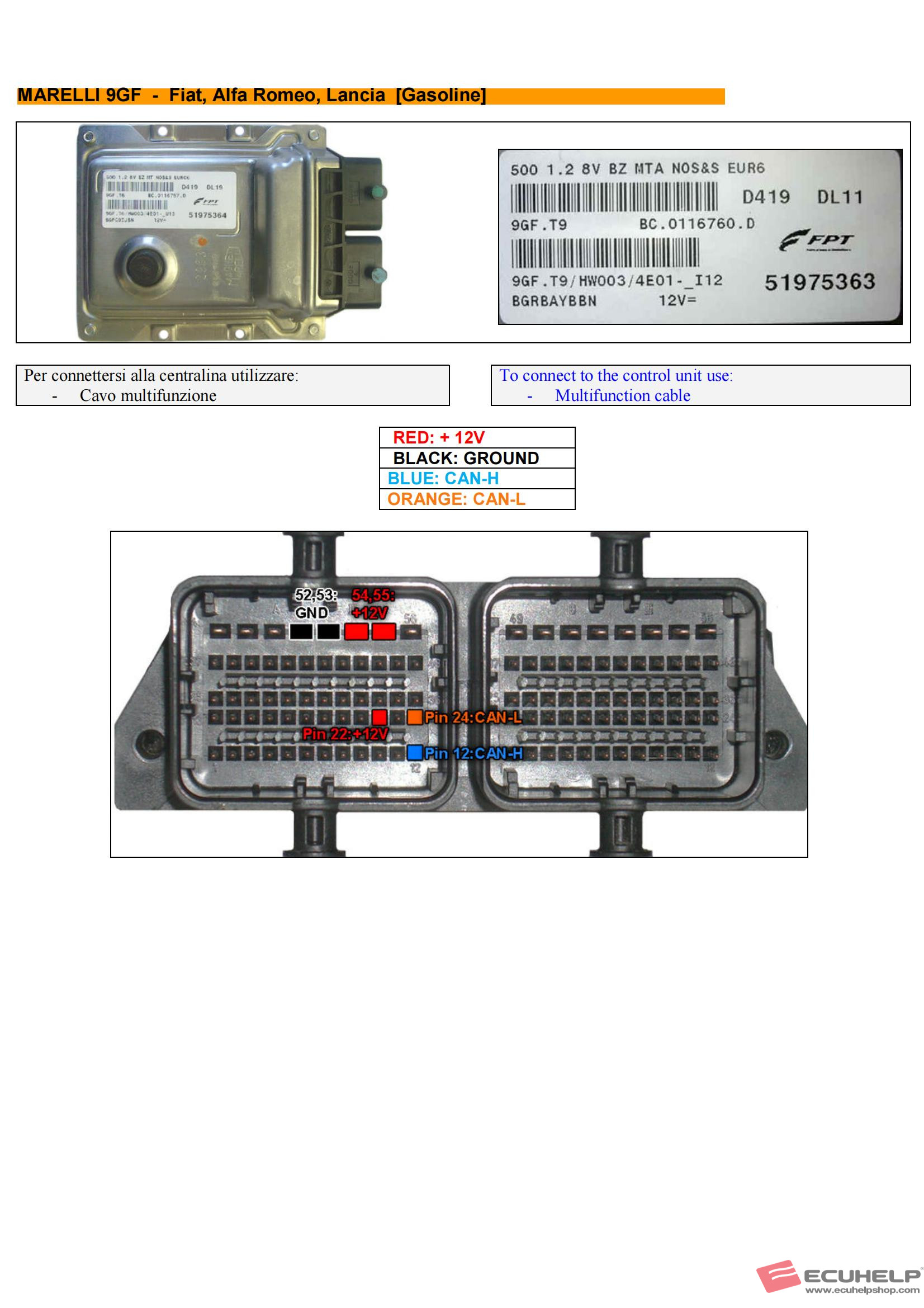 How to Read/Write Marelli iaw 10gf by KT200 ECU Programmer?