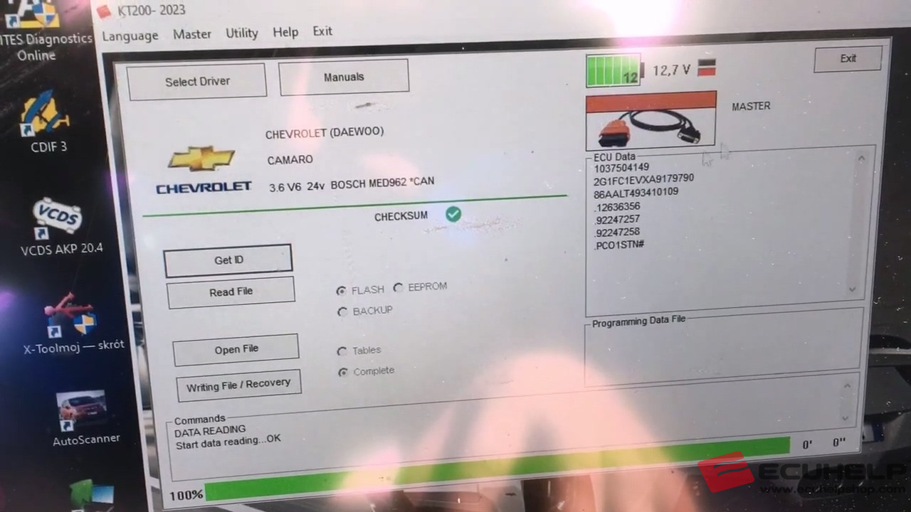 Read/Write Bosch ME9.6.2 via OBD with KT200 ECU Programmer