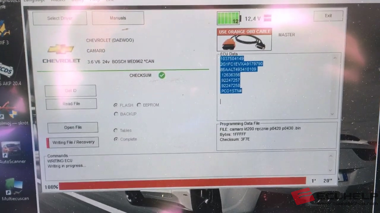 Read/Write Bosch ME9.6.2 via OBD with KT200 ECU Programmer