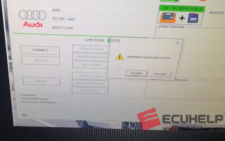 ECUHELP KT200 Read Write Audi edc17cp44 on bench perfect