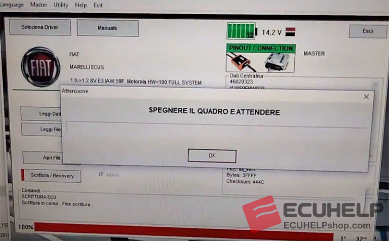 KT200 Read and Write Fiat IAW 59F Full System / Bench Mode