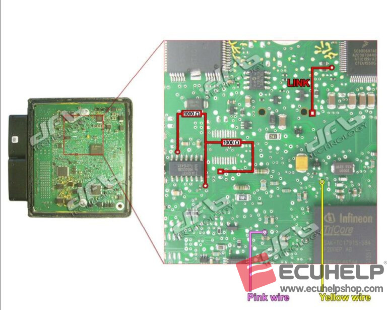 Use KT200 to Read and Write Simos 18 ECU