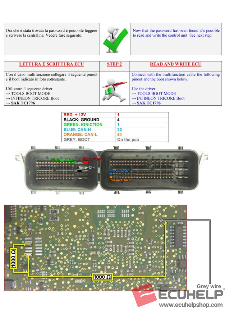 KT200 Read Write BMW MSV80 MSV90 Boot Mode