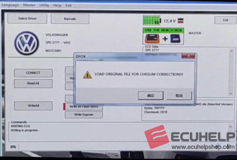 ECUHELP KT200 Read and Write VAG MG1CS001 ECU Bench Mode