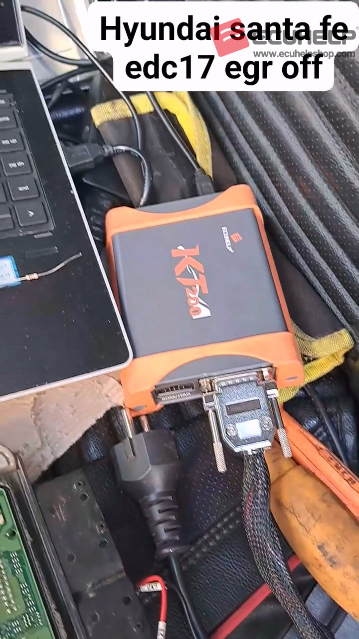 ECUHELP KT200 Read Write Hyundai Santa edc17 fe
