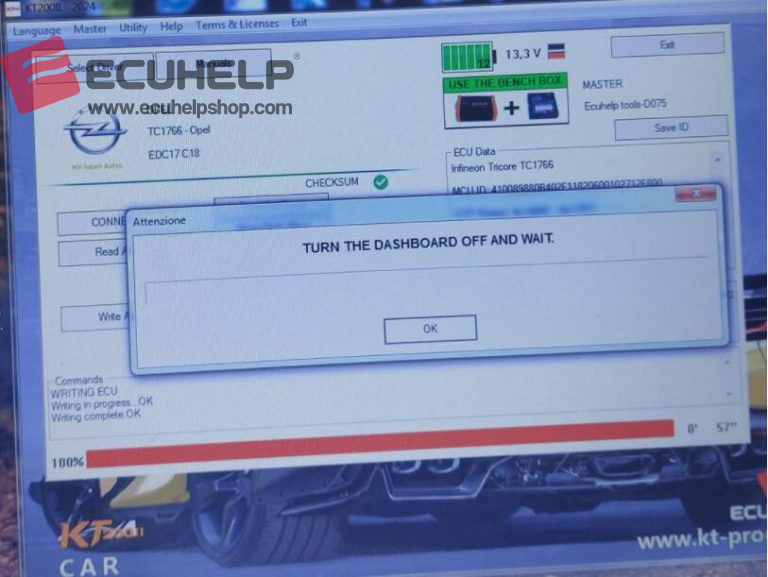 ECUHELP KT200II Read Write edc17c18 perfect