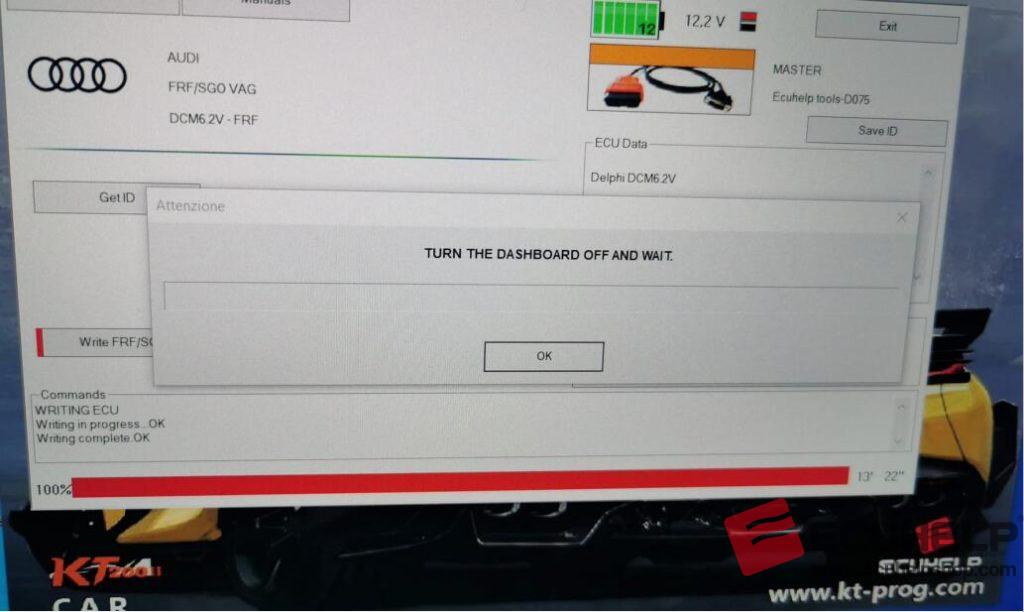 KT200II read and write Audi DCM6.2 FRF via OBD