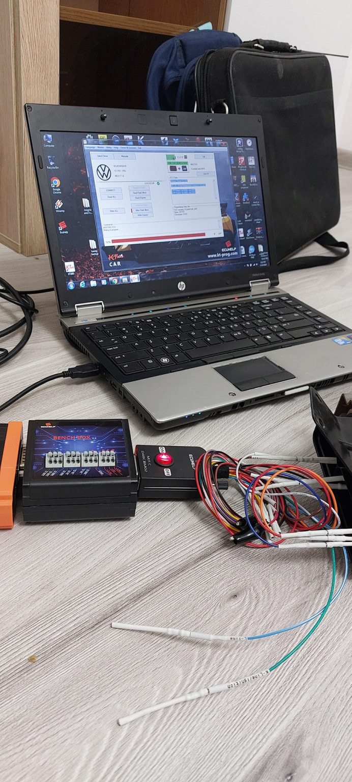 ECUHELP KT200II Read Write VW MED17.1.6 on Bench