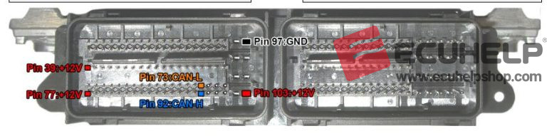 KT200II Read Write Volvo 3.2 Denso MB279700 Pinout Mode