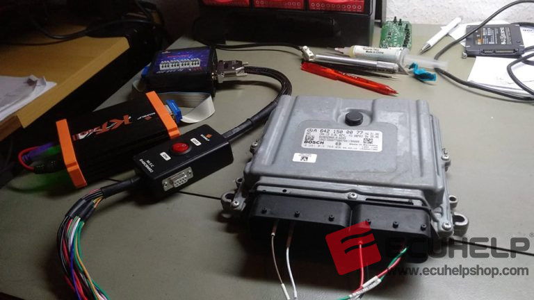 KT200II Read Write MB GL320 CDI EDC16CP31 on Bench