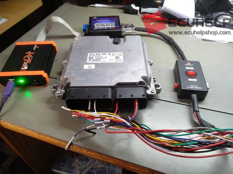 KT200II Read Write MB Sprinter EDC17CP46 20016 on Bench