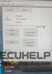 KT200II Read Write Mercedes sprinter crd3P. C0 Bench