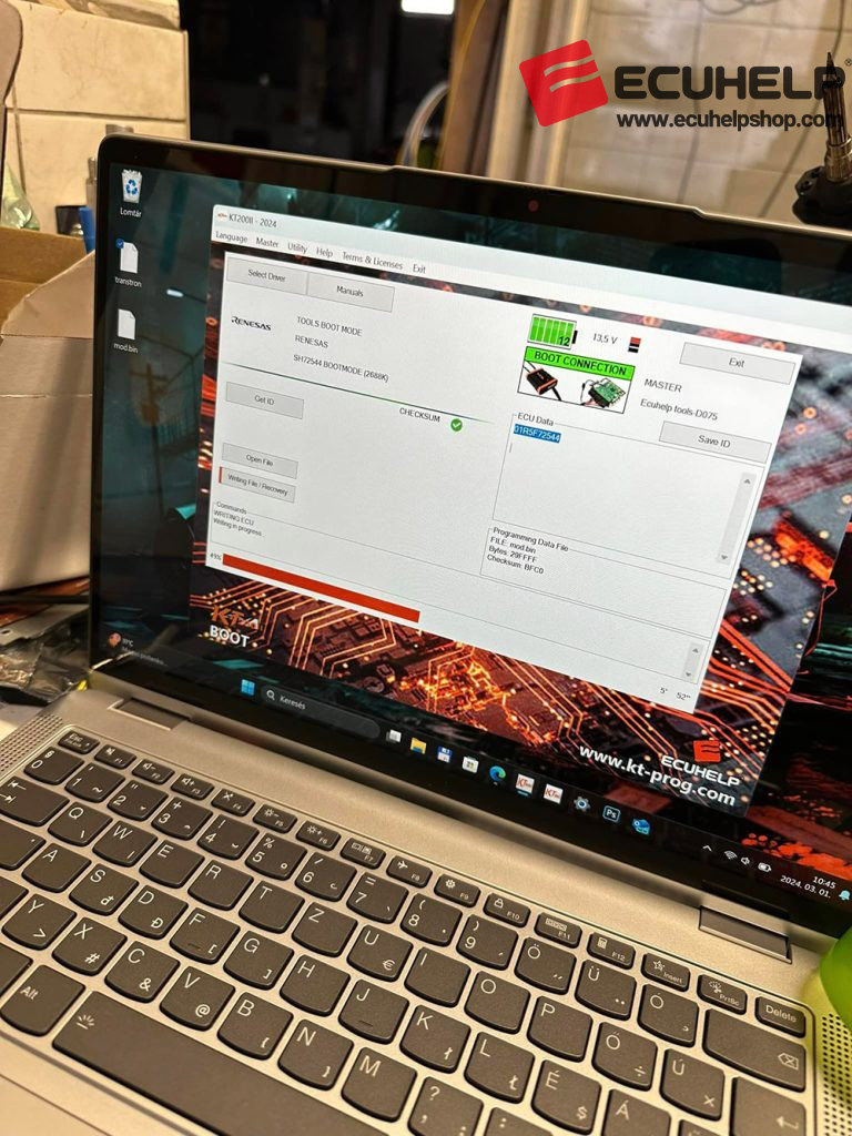 KT200II Read Write Isuzu Transtron SH72544 Boot Mode