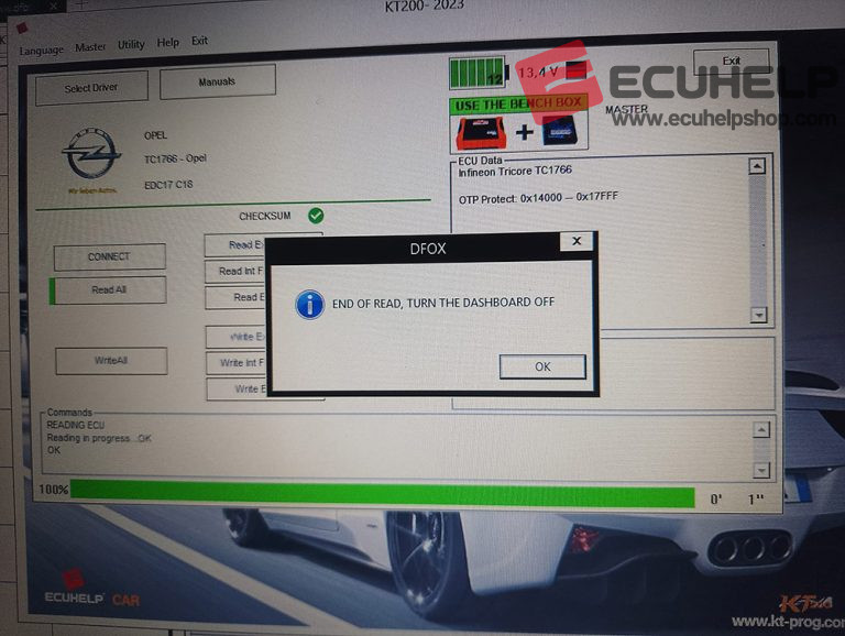 KT200 Read Write Checksum Opel 2.0 cdti ACDELCO E23