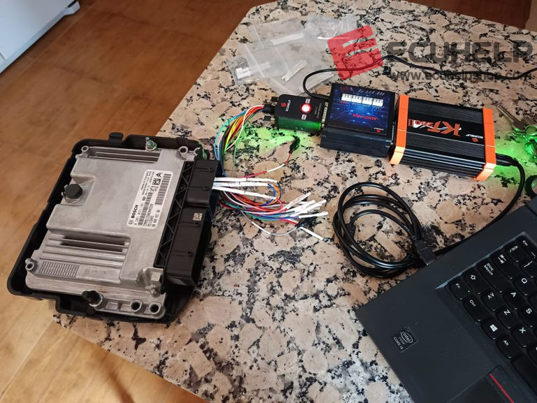 KT200 II Read and Write PSA Bosch MD1CS003 on Bench