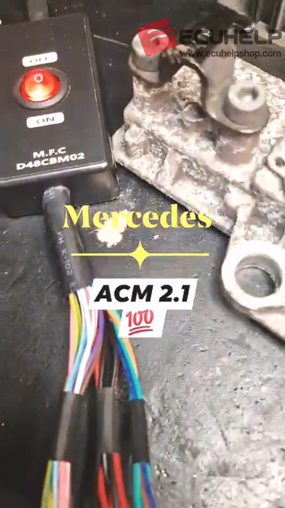KT200II Read/Write Mercedes Continental ACM2.1 Pinout Mode