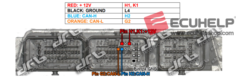 KT200II Read Write Ford Focus 1.6ti ecu continental ems2204 Boot Mode ...